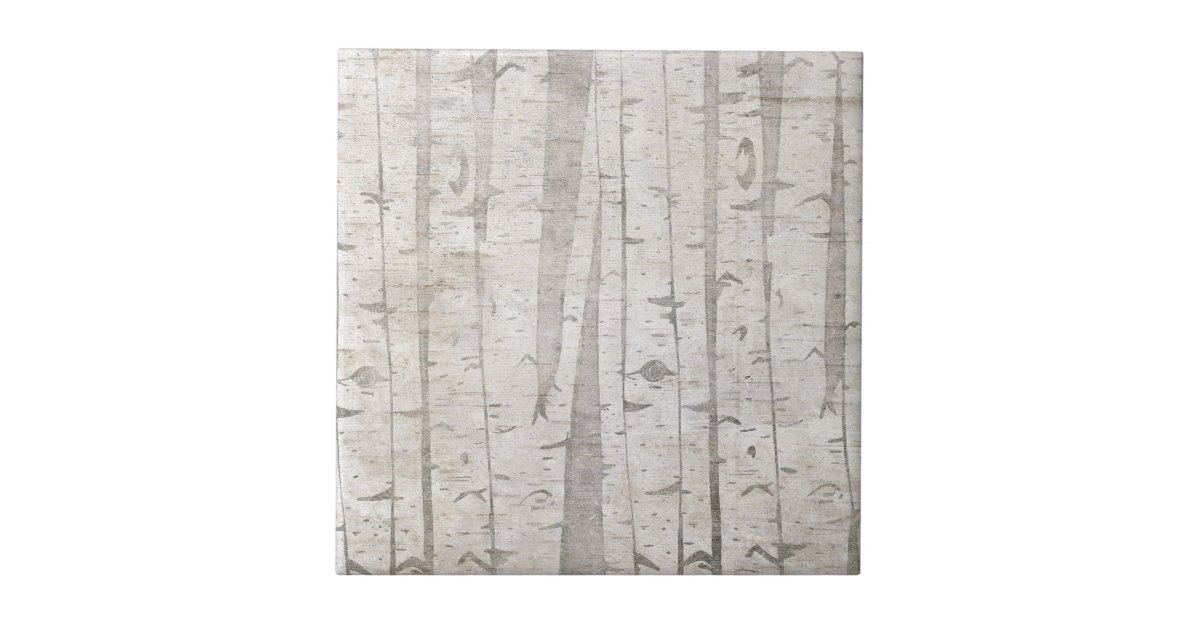 Birch Trees Ceramic Tile | Zazzle