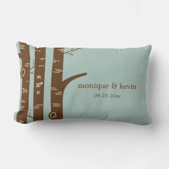 Birch Trees Custom Throw Pillow | Zazzle