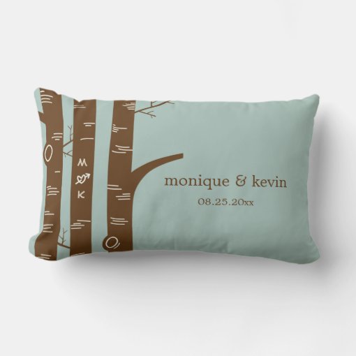 Birch Trees Custom Throw Pillow | Zazzle