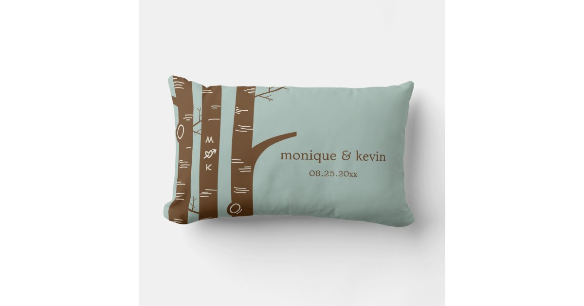 Birch Trees Custom Throw Pillow | Zazzle