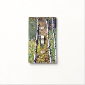 Birch trees light switch cover | Zazzle