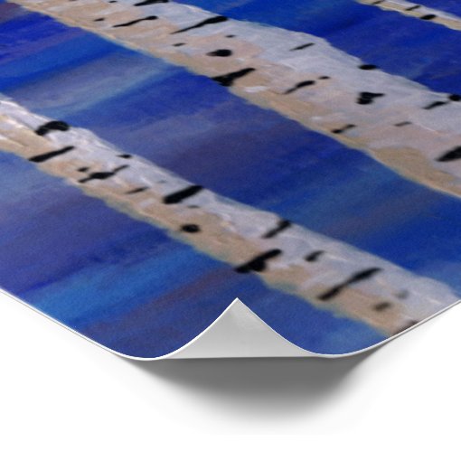 birch trees poster | Zazzle