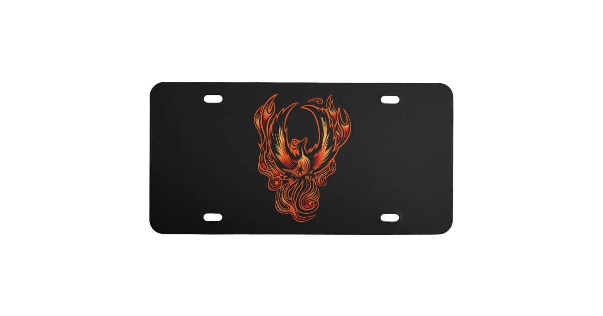 Bird Of Fire License Plate | Zazzle