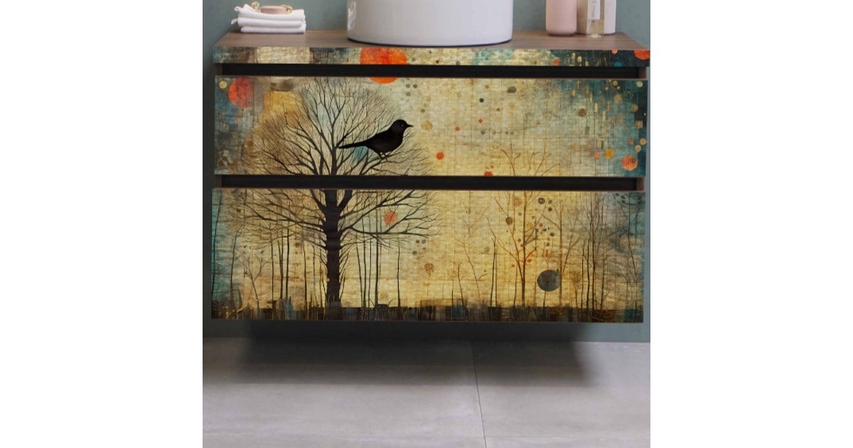 Bird Quilt Abstract Decoupage Tissue Paper | Zazzle