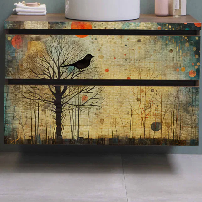 Bird Quilt Abstract Decoupage Tissue Paper | Zazzle