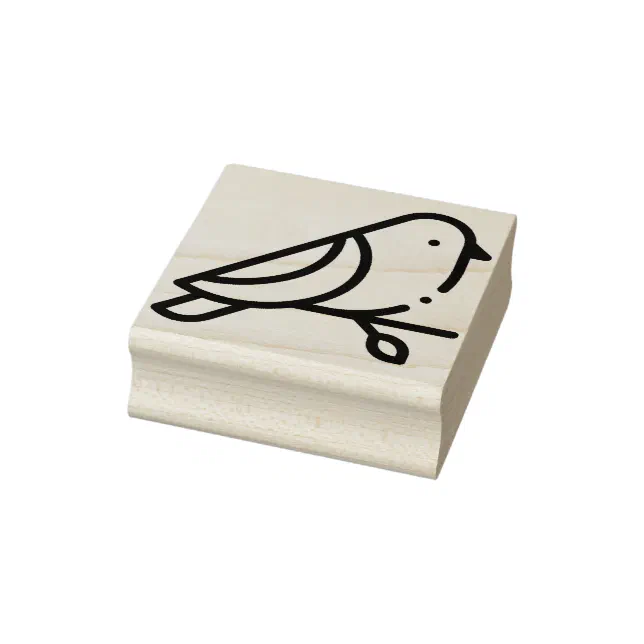 Bird Rubber Stamp | Zazzle