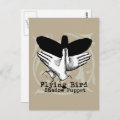 Bird Shadow Puppet Hand Vintage Postcard | Zazzle