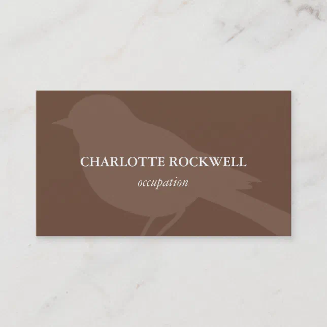 Bird Silhouette Business Card | Zazzle