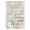 Bird Song Music Notes Grunge Decoupage Tissue Paper | Zazzle