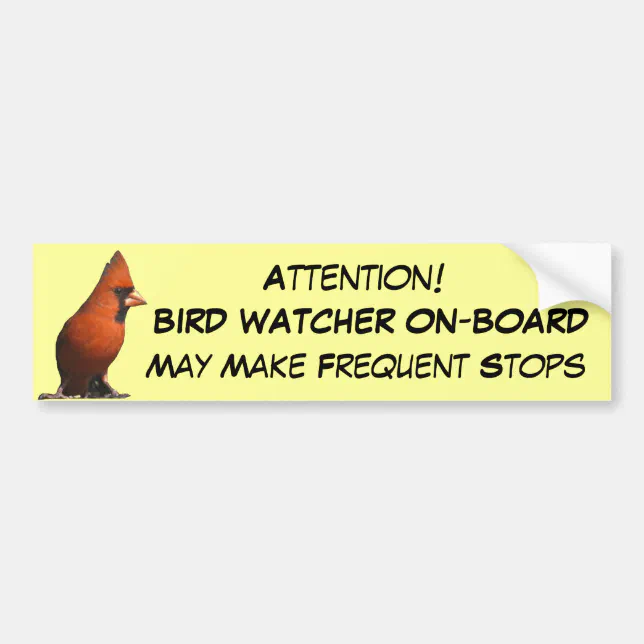 Bird Watcher Bumper Sticker | Zazzle