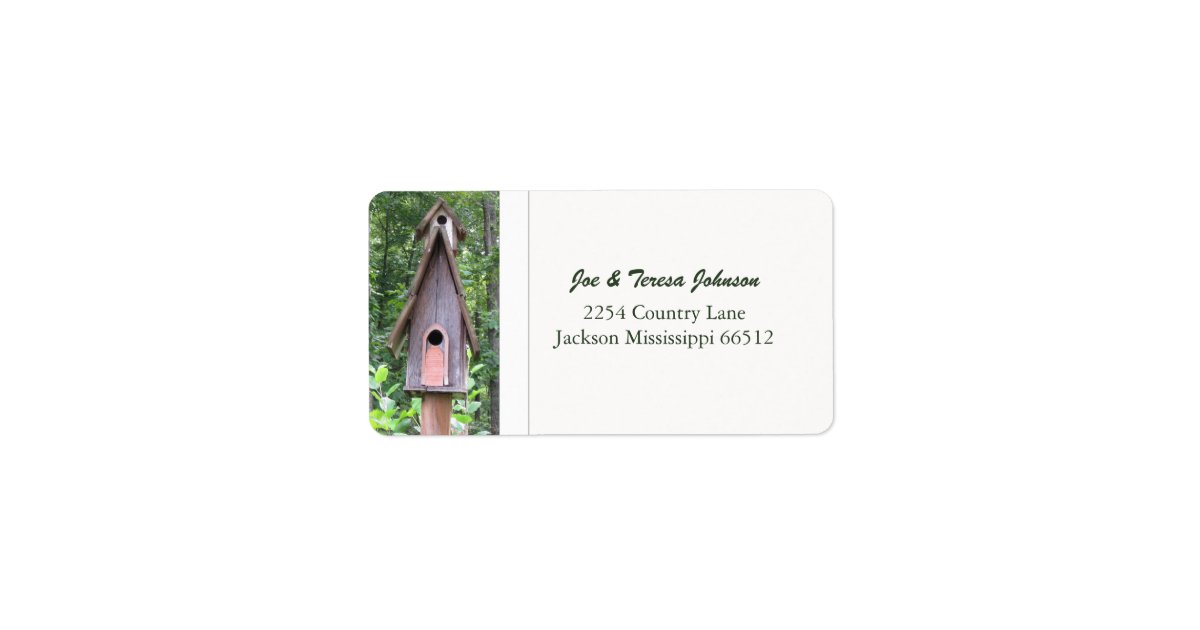 Birdhouse Address Labels | Zazzle