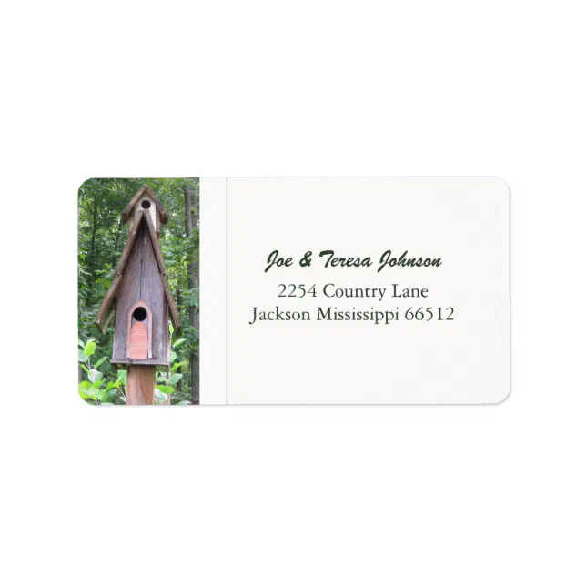Birdhouse Address Labels | Zazzle