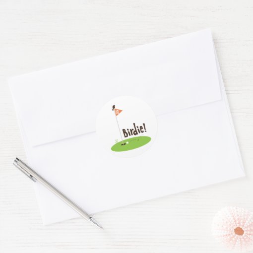 Birdie Classic Round Sticker | Zazzle