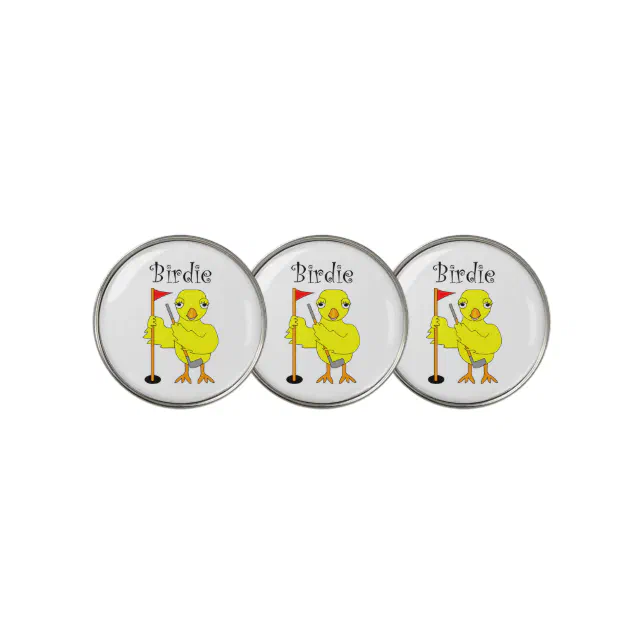 Birdie Golfer Chick Golf Ball Marker | Zazzle