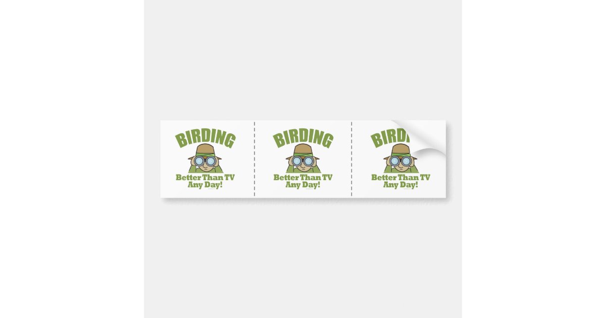 Birding Bumper Sticker | Zazzle