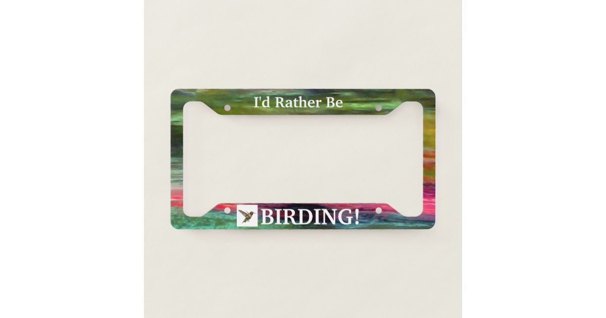 Birding, Hummingbird License Plate Frame | Zazzle