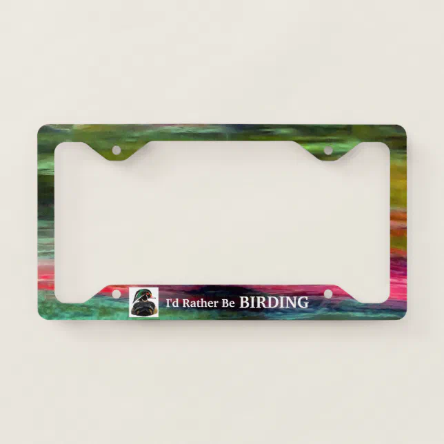 Birding, Wood Duck License Plate Frame | Zazzle