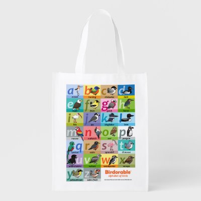 Cute Poster For Kids Featuring Cartoon Bird Alphabet