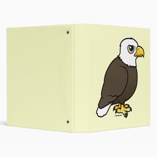 Birdorable Bald Eagle 3 Ring Binder | Zazzle