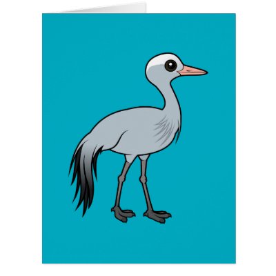 Blue Crane Coloring Page by Birdorable