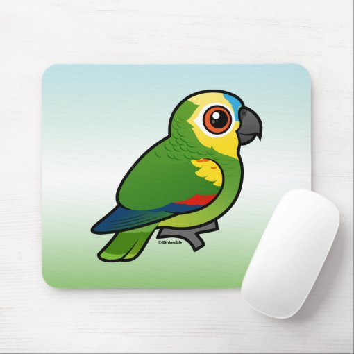 Birdorable Blue-fronted Parrot Mouse Pad | Zazzle