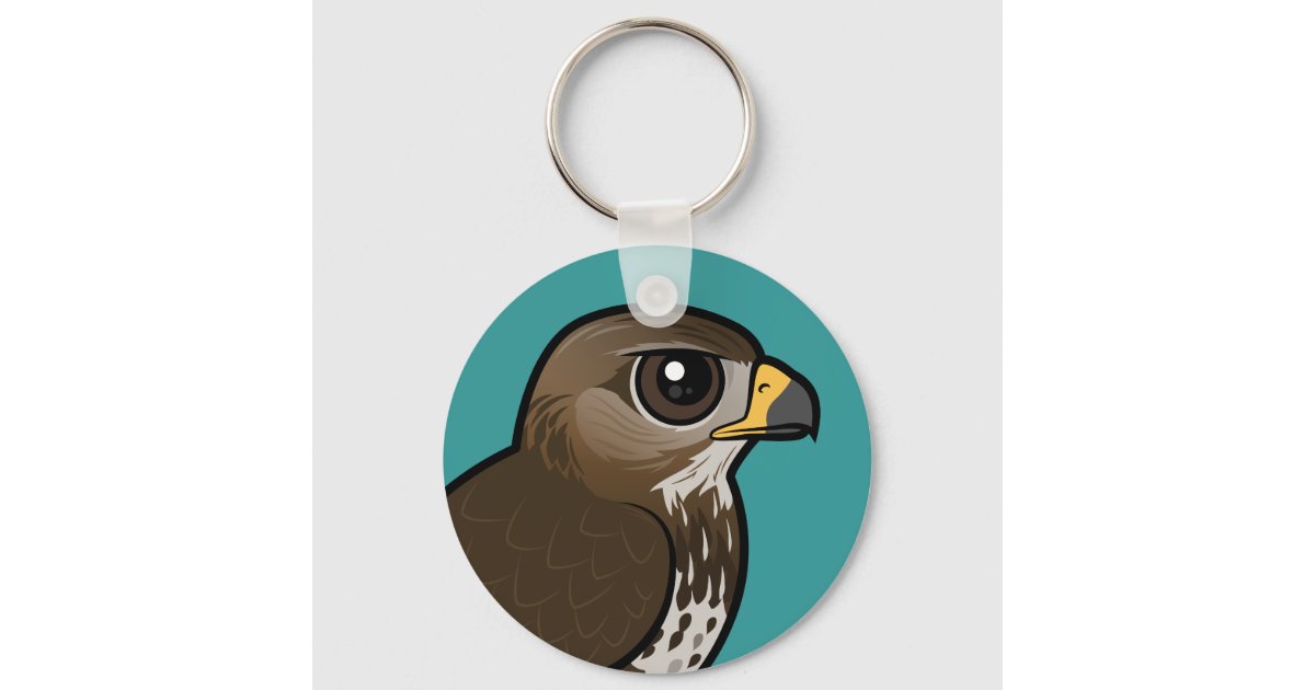 Birdorable Common Buzzard Keychain | Zazzle