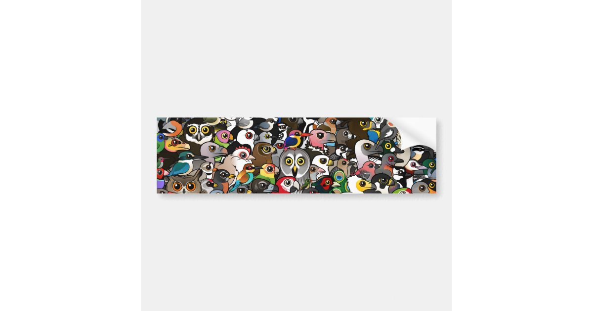 Birdorable Crowd Bumper Sticker | Zazzle