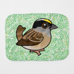 Meet the Cute Golden-crowned Sparrow by Birdorable