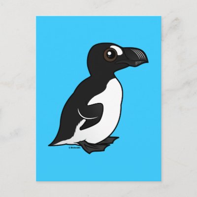 Cute Great Auk by Birdorable