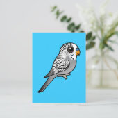 Birdorable Grey Budgie Postcard | Zazzle