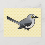 Meet the Cute Northern Mockingbird by Birdorable
