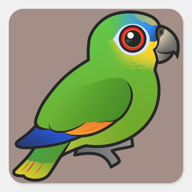Bonanza Bird #12: Orange-winged Parrot in Birdorable Bonanza 2012, Parrots