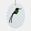 Birdorable Red-billed Streamertail Hummingbird Ceramic Ornament | Zazzle