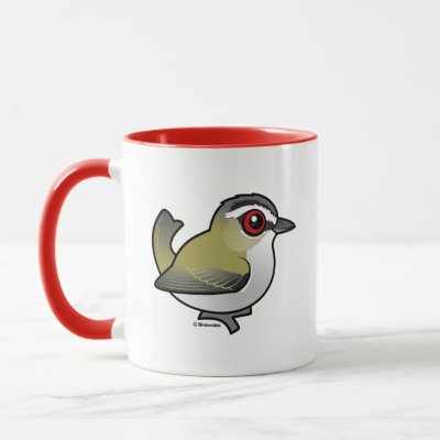Birdorable Cute Cartoon Red-eyed Vireo | Meet the Birds