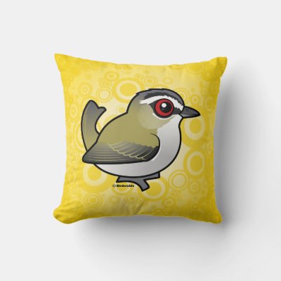 Birdorable Cute Cartoon Red-eyed Vireo | Meet the Birds