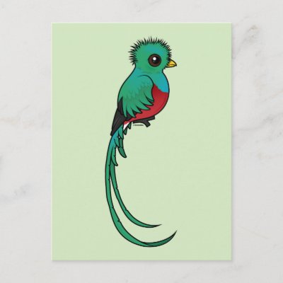 Cute Resplendent Quetzal by Birdorable