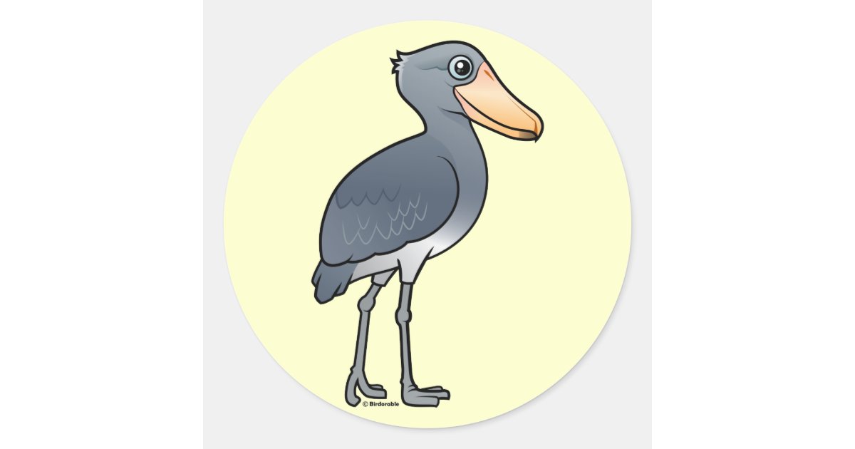 Birdorable Shoebill Classic Round Sticker | Zazzle