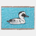 Birdorable Duck SMEW: Cute Cartoon Black & White Bird