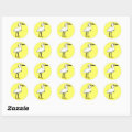 Birdorable Snowy Egret Classic Round Sticker | Zazzle