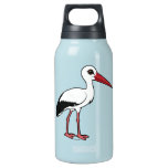 Cute White Stork by Birdorable