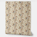 Birds and Branches on Cream Wallpaper | Zazzle
