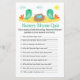 Birds and nest Nursery Rhyme Quiz baby shower game | Zazzle