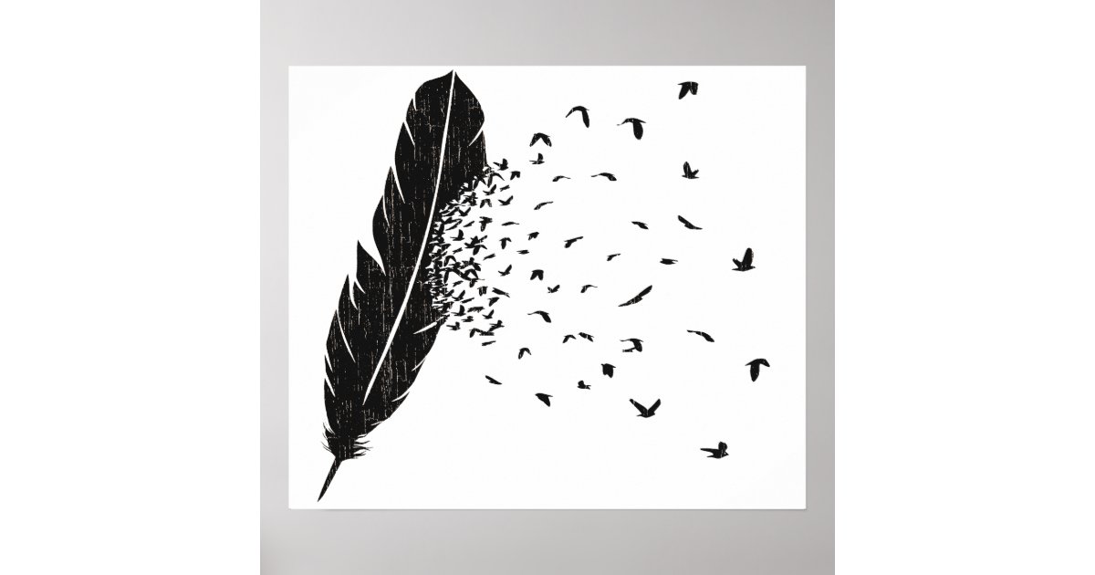 Birds Erupting of a Feather Poster | Zazzle