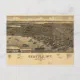 Bird's Eye View of Seattle, Washington (1884) Postcard | Zazzle
