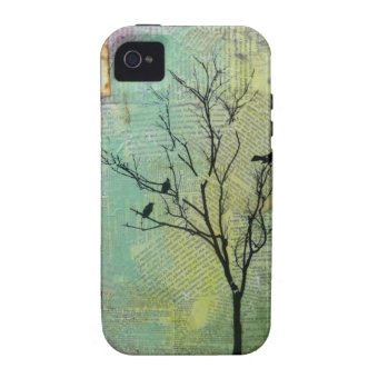 Birds in Trees "Need" CaseMate iPhone4 Case | Zazzle
