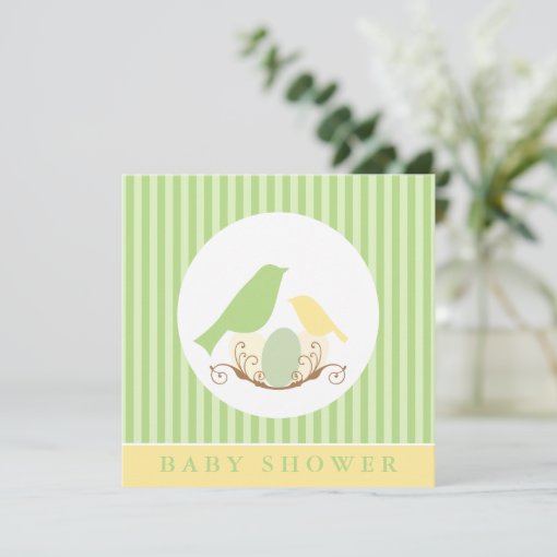 Birds Nest Baby Shower Invitation | Zazzle