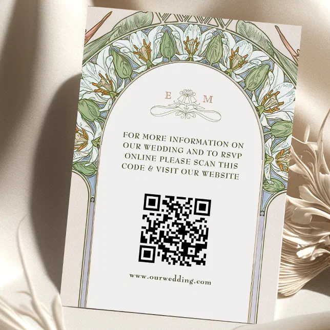 Birds of Paradise QR Code Website Enclosure Card | Zazzle