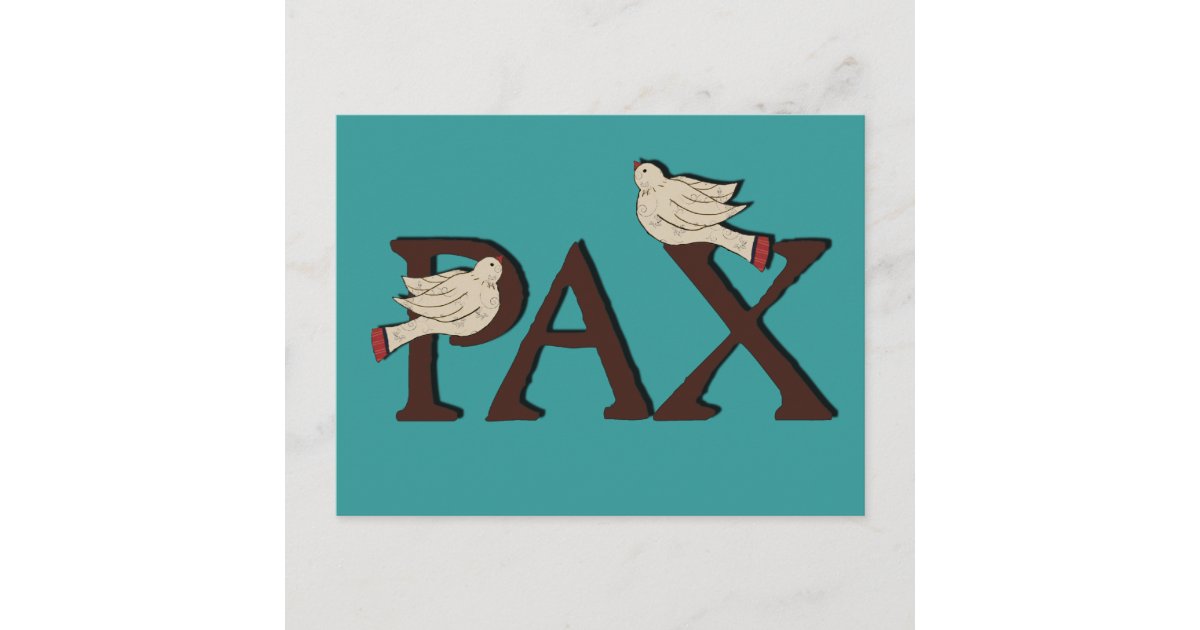 Birds of Pax (Peace) Postcard | Zazzle