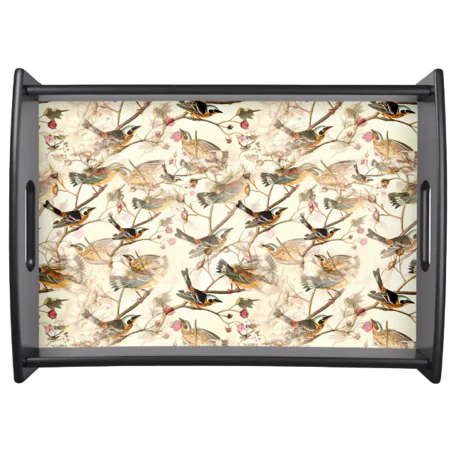 Birds on a Branch Serving Tray | Zazzle