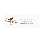 Birds on Branch Return Address Labels | Zazzle